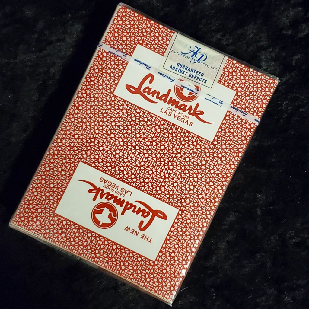 Vintage LANDMARK Hotel & Casino Playing Cards (Red) - Limited Edition ...