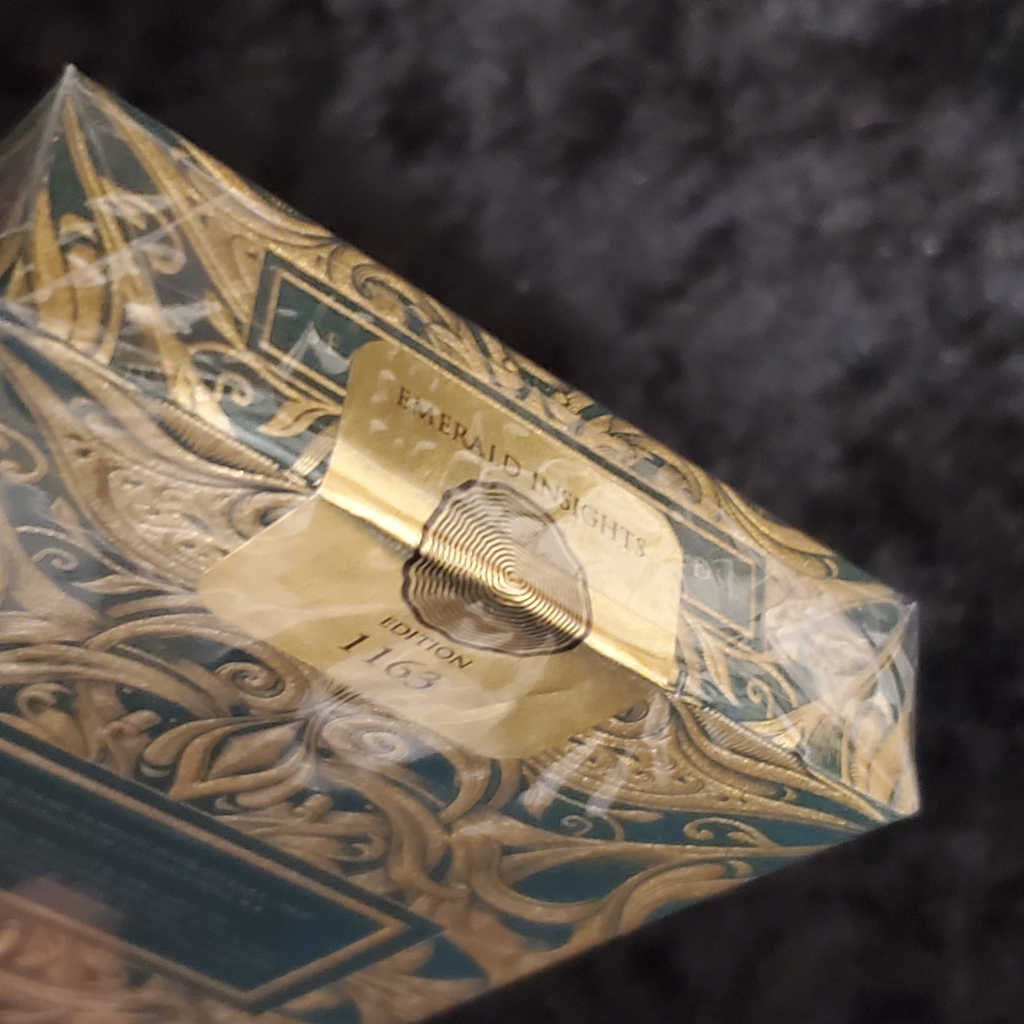 Apothecary Seasons Green GILDED Emerald Insights Playing Cards Numbered ...